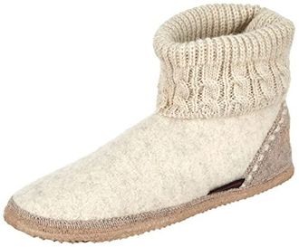 Giesswein Freiburg, Chaussons Montants Mixte Adulte, Blanc (Lamm-Mel.), 38 EU