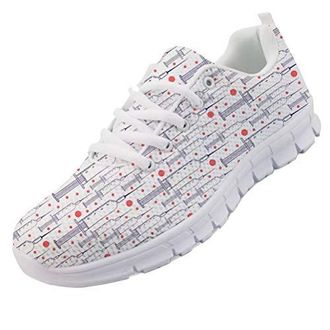 CHAQLIN Baskets Cartoon Medical Infirmière Sneakers pour Femmes Dames Causal Travailler Loisirs Chaussures Léger Running Trainers Garçons Filles École Jogging