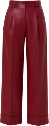 Liu Jo Femme, Pantalons, Rouge, Taille: 40 FR Spalmato Pantalons