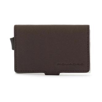 Piquadro Kartenetui aus Metall - - Accessories - Herren - Braun - ONE SIZE
