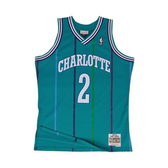 Mitchell & Ness Charlotte Hornets Larry Johnson Swingman Trikot - - Sport - Herren - Gr&uuml;n - S
