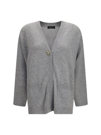 Fabiana Filippi Cashmere V-Neck Cardigan - Gray