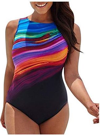 Generic Maillot de bain femme ventre plat push up maillot de bain sexy col en V une pi&egrave;ce maillot de bain forme Curvy maillot de bain sport maillot de bain mi