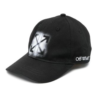 Off-white unisex, Accessoires, Noir, Taille: ONE Size Casquette de baseball Arrow Spray