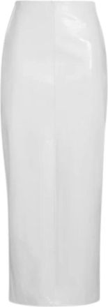 Weili Zheng Femme, Jupes, Blanc, Taille: 42 FR Gonna Midi in Vinile