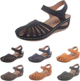 Generic Sandales &agrave; bout ferm&eacute; pour femme, sandales larges pour femme, sandales de p&ecirc;cheur &agrave; plateforme, sandales de sport creuses et respirantes, chaussures d