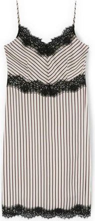 Motivi Femme, Robes, Noir, Taille: 40 FR Robe fourreau en twill avec empi&egrave;cements en dentelle