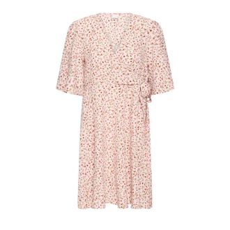 Ichi Ichi, Femme, Robes, Multicolore, Taille: 42 FR Fleur Rose Craie Style Mod&egrave;le