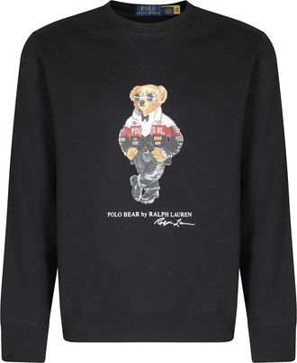 Polo Ralph Lauren SweaT-shirt en maille polaire saisonnier - Homme - Sweatshirts et sweats &agrave; capuche - Noir - Taille: S