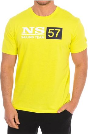 North Sails Kurz&auml;rmeliges T-Shirt mit Rippstrickabschluss - - Tops - Herren - Gelb - M