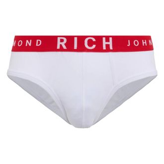 John Richmond Homme, Sous-vêtements, Blanc, Taille: S Slips en coton blanc taille basse