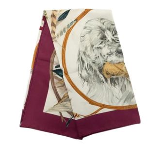 Herm&egrave;s Pre-owned Chiens Au Rapport scarf - Femme - Pre-owned - Multicolore - Taille: ONE Size