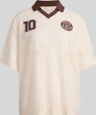 adidas Loose Fit Sport-Trikot aus semi-transparenter Spitze mit Patches