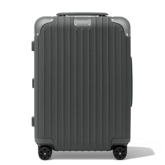 Rimowa Distinct Cabin Kabinenkoffer in Anthracite Grau - Leder - 55x40x22.5