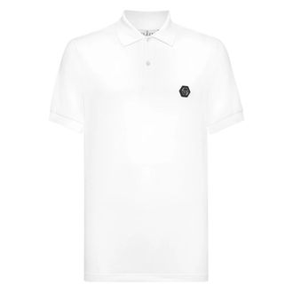 Philipp Plein Polo Shirt SKULL&BONES - - Tops - Herren - Wei&szlig; - S