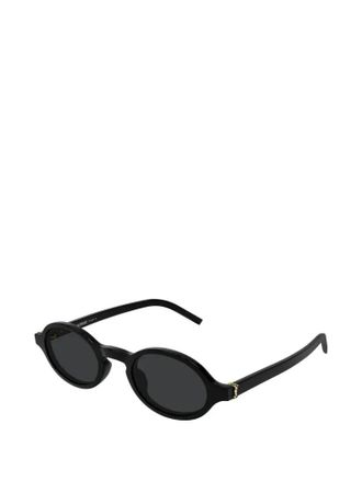 Saint Laurent Eyewear 872934Y9956 Oval-Frame Sunglasses - Black