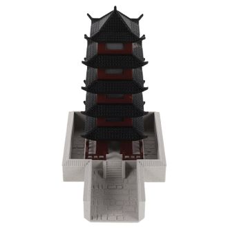 Soimiss F&uuml;nfst&ouml;ckiges Miniatur-pagodenmodell aus Chinesischer Architektur Detailgetreues Zen-Garten-dekor Multifunktionale Aquarium Terrarienfigur Vielseitige