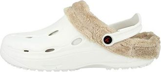 CHUNG SHI Unisexe Dux Winter, Sabot, Blanc/Natur, 46-47 EU