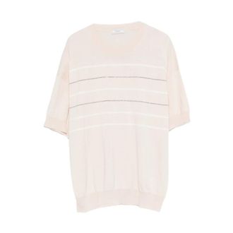 PESERICO Femme, Pulls, Rose, Taille: 42 FR Maille &agrave; col rond