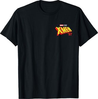 MARVEL X-Men 97 Animated Series X Logo with Team 2-Sided T-Shirt