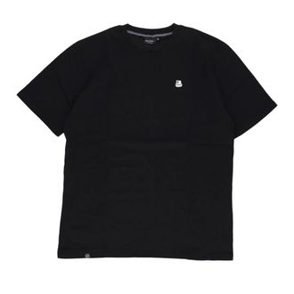 Dolly Noire Homme, Tops, Noir, Taille: XL T-shirt noir &agrave; capuche et manches courtes