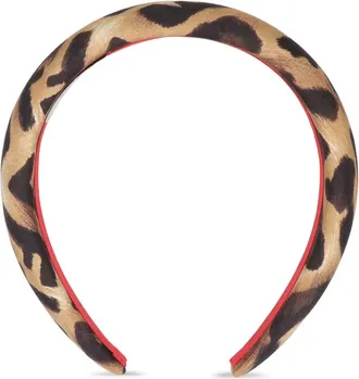 Fendi serre-tête à imprimé animalier - Marron