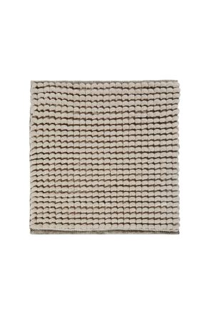 Aquanova Badteppich Axel, Beige, Textil, Uni, quadratisch, 60x60 cm, f&uuml;r Fu&szlig;bodenheizung geeignet, rutschfest, Badtextilien, Badematten