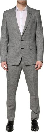 Dolce & Gabbana Homme, Costumes, Gris, Taille: L Martini Costume Formel Crois&eacute; 2 pi&egrave;ces