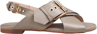 AGL Agl, Femme, Chaussures, Beige, Taille: 39 EU Summer Criss Cross Sandal
