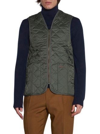 Barbour Diamond-Quilted Gilet - Green
