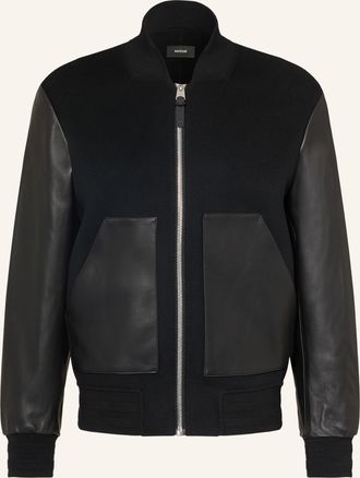 Mackage Blouson Tripp Im Materialmix schwarz