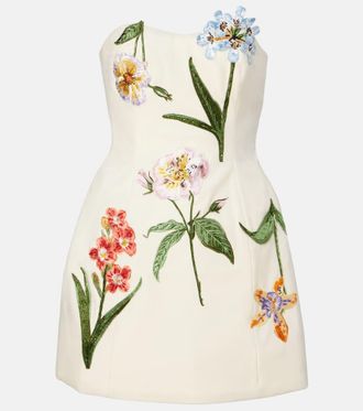 LEO LIN Robe Rosario brodée en velours