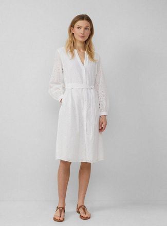 s.Oliver Minikleid Kleid Kleid in A-Shape mit Lochstickerei und Eingrifftaschen