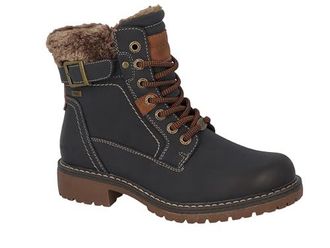 Tom Tailor Femme 4290220003 Botte Tendance, Bleu Marine, 38 EU