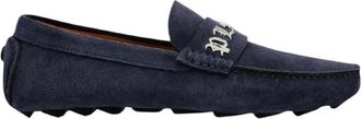 Philipp Plein Homme, Chaussures, Bleu, Taille: 42 EU Mocassins Gothiques en Daim