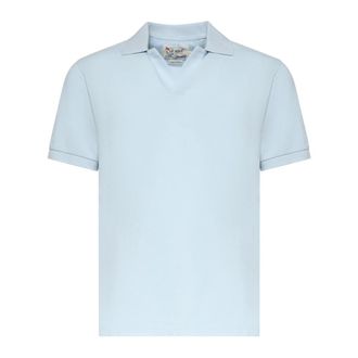 MC2 Saint Barth Jersey Stretch Piquet Polo - - Tops - Herren - Blau - 3XL
