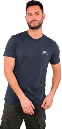 Alpha Industries Alpha Industries Herren Basic T Small Logo T-Shirt, Navy, XS
