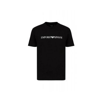 Emporio Armani Logo T-Shirt - - Tops - Herren - Schwarzk - 3XL