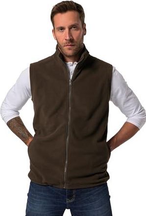 JP1880 Hommes jusquau 7 XL - gilet en polaire, col montant, poches zippées et cordon de serrage coulissant sous tunnel, noisette 3XL 723305110-3XL