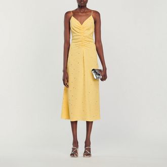 Sandro Kleid mit Strassverzierung