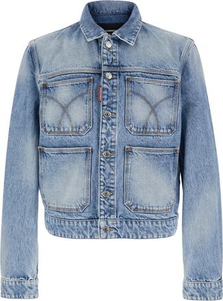 Dsquared2 Homme, Vestes, Bleu, Taille: XL 70s Jean Jacket