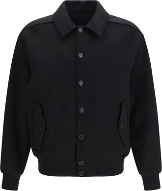 Ferragamo Woll- und Kaschmirjacke - - Jackets - Herren - Schwarzk - L