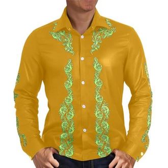 Generic T-shirt pour homme - Motif r&eacute;tro europ&eacute;en occidental - Imprim&eacute; - D&eacute;contract&eacute; - Confortable - Tendance - Commerce ext&eacute;rieur - Entreprise - Revers - Che