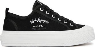 Karl Lagerfeld Sneakers aus Stoff Kampus Max V KL60516 Schwarz