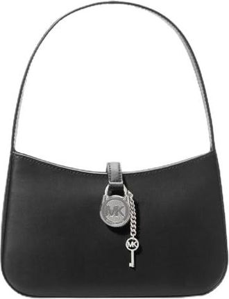 Michael Kors Lyra Petit sac &agrave; main &agrave; bandouli&egrave;re zipp&eacute; en relief Noir, noir, Small