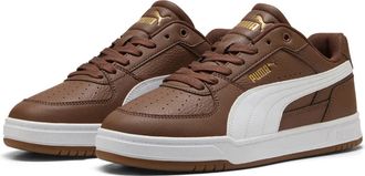 Puma Caven III Unisex-Sneaker f&uuml;r Erwachsene, Kastanienbraun, Wei&szlig;, Gold, Gr&ouml;&szlig;e 41, Kastanie Braun PUMA Wei&szlig; Gold, 41 EU