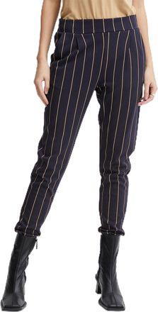 Ichi IHRUTI PA12 Damen Hose Stoffhose mit Stretch Elastikbund Enger Schnitt, Größe:XL, Farbe:Total Eclipse (194010)