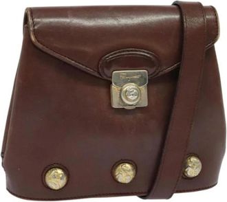 Ferragamo Pre-owned Cuir sacs-bandouliere - Femme - Pre-owned - Rouge - Taille: ONE Size