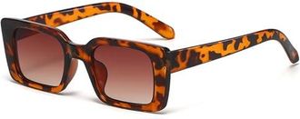 Generic Lunettes de soleil femme monture carr&eacute;e conduite UV400 vacances plage lunettes de soleil quotidiennes(Orange)