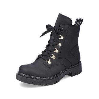 Rieker Damen Schn&uuml;rstiefeletten Y2422, Frauen Stiefeletten,uebergangsstiefel,schn&uuml;rboots,&uuml;bergangsschuhe,Womens,Woman,Lady,schwarz (01),38 EU / 5 UK